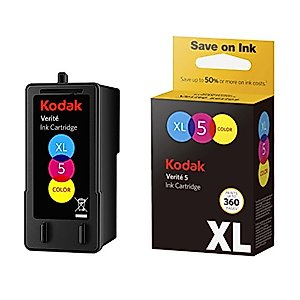 Kodak Verite 5 Replacement Inks (ALT1CA) XL Color Ink Jet Cartridge compatible with Kodak Verite Printers V50, V55, V55W Eco, V55 Plus, V60 Eco, V640 Eco, V64 Series, V65 Eco, V65 Plus