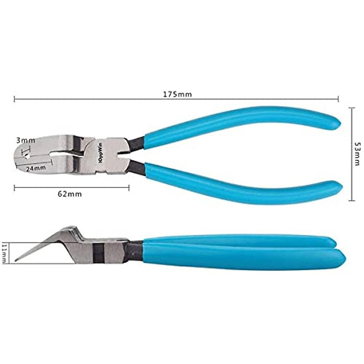 IOppWin Panel Clip Pliers, Auto Trim Removal Fastener Plier Car Door Panel Clip Tools Plastic Rivets Pry Puller Adjustable Multipurpose Diagonal Cutting Pliers 1 Pcs