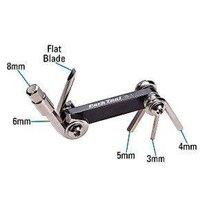 Park Tool IB-1 I-Beam Mini Fold-up Hex Wrench/Screwdriver Set