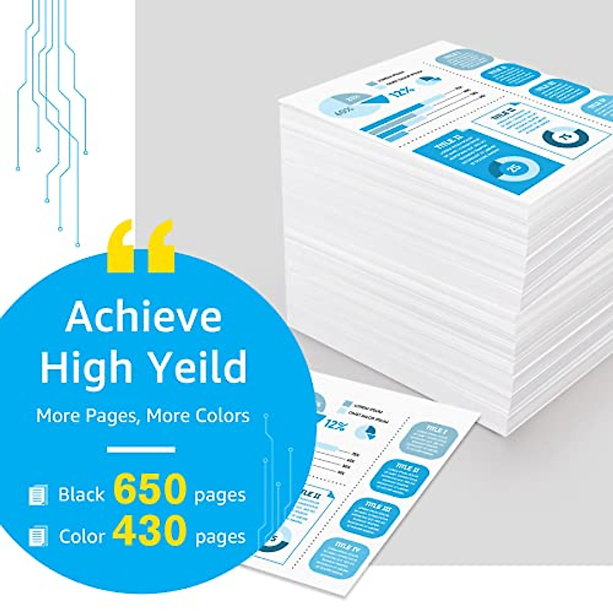 Palmtree Remanufactured Ink Cartridges Replacement for HP 61XL 61 XL for HP Envy 4500 5530 5534 5535 Deskjet 1000 1056 1010 1510 1512 2540 Officejet 4630 4635 Printer Ink (1 Black, 1 Tri-Color)