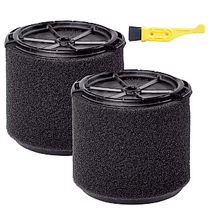2 Pack VF3700 Replacement Filter for Ridgid for Shop Vac 4-4.5 Gallon Wet Dry Vacuum Cleaner, Fit WS0301VA WS0400DE WS14045