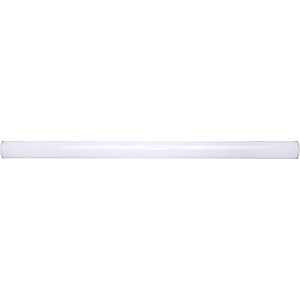 Satco [65/701] (1 Pack) 4' Linear Strip White Finish; (Strip Fixture) CCT Selector in Multiple Color Temperatures (3500K/4000K/5000K) for use at Home, Office, Buildings, Constructions, Hotels