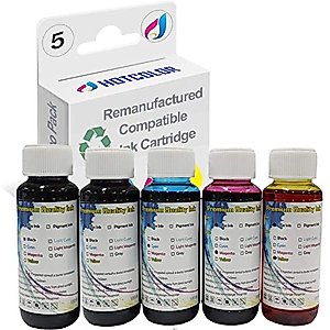 HOTCOLOR 910 Ink cartridges Ink Refill kit for hp Printers for HP 910 Ink Cartridge for hp OfficeJet 8025 8035 8028 8022 8020 Black Color Ink Cartridge 5x100ml (2BK 1C 1M 1Y)