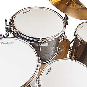 Sawtooth Command Series 6-Piece Shell Pack with 24" Bass Drum, Silver Sparkle, (ST-COM-6PC-24-SSPK)