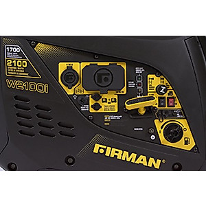 Firman WO1781 Whisper Series 1700/2100 Watt Inverter Generator, Yellow