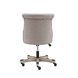 Linon Talia Office Chair, Gray 28.25D x 27.25W x 35.75H Inch
