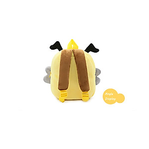 Toddler Backpack Neoprene 3D Animal Backpack Kids Animal Cartoon Casual Bags Water Resistance Kindergarten Preschool Bag (Bee)