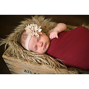 My Lello Baby Petal Flower Headbands Mixed Colors 2-Pack (Light Lavender/Purple)