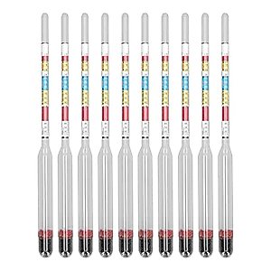 Beer Making Meter, Temperature Resistant Clear Viewing Home Brewing Hydrometer Sensitive Response 0.05 Accuracy Intuitive Display 20% Measuring Range for Home