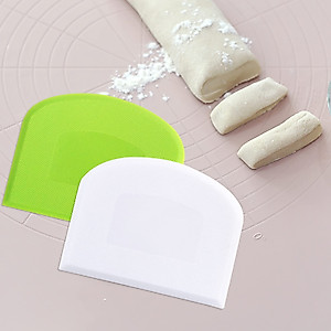 Set of 4, Pastry Brushes and Dough Scraper, findTop Basting Oil Brush with Boar Bristles Wooden Handle Hanging Hole with Extra Dough Scraper for Bread Dough BBQ Sauce Baking Cooking