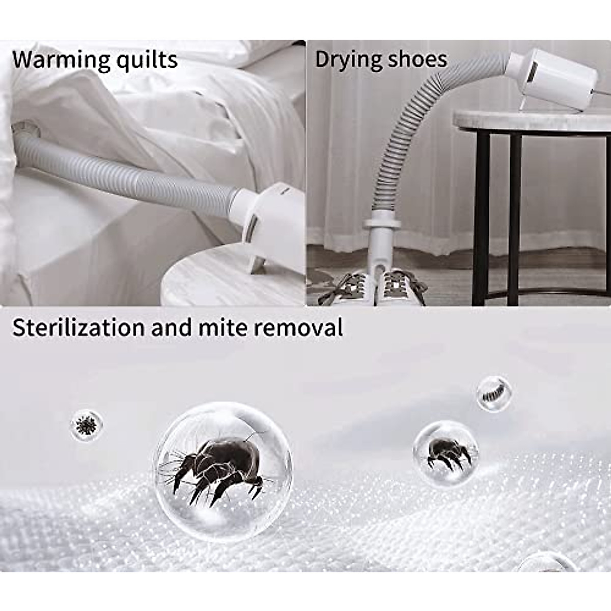 OCTIDE Multifunctional Portable Dryer, Shoe Dryer, Quilt Dryer, with Hand Warmer, Foldable, Intelligent Timing, Suitable for Home, Travel, Dormitory, 600W High Power.