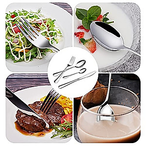 MJIYA Dinner Forks Silverware Set, Dominion Heavy Duty Forks, Stainless Steel Salad Forks Multipurpose Use for Home, Kitchen or Restaurant (MIX)