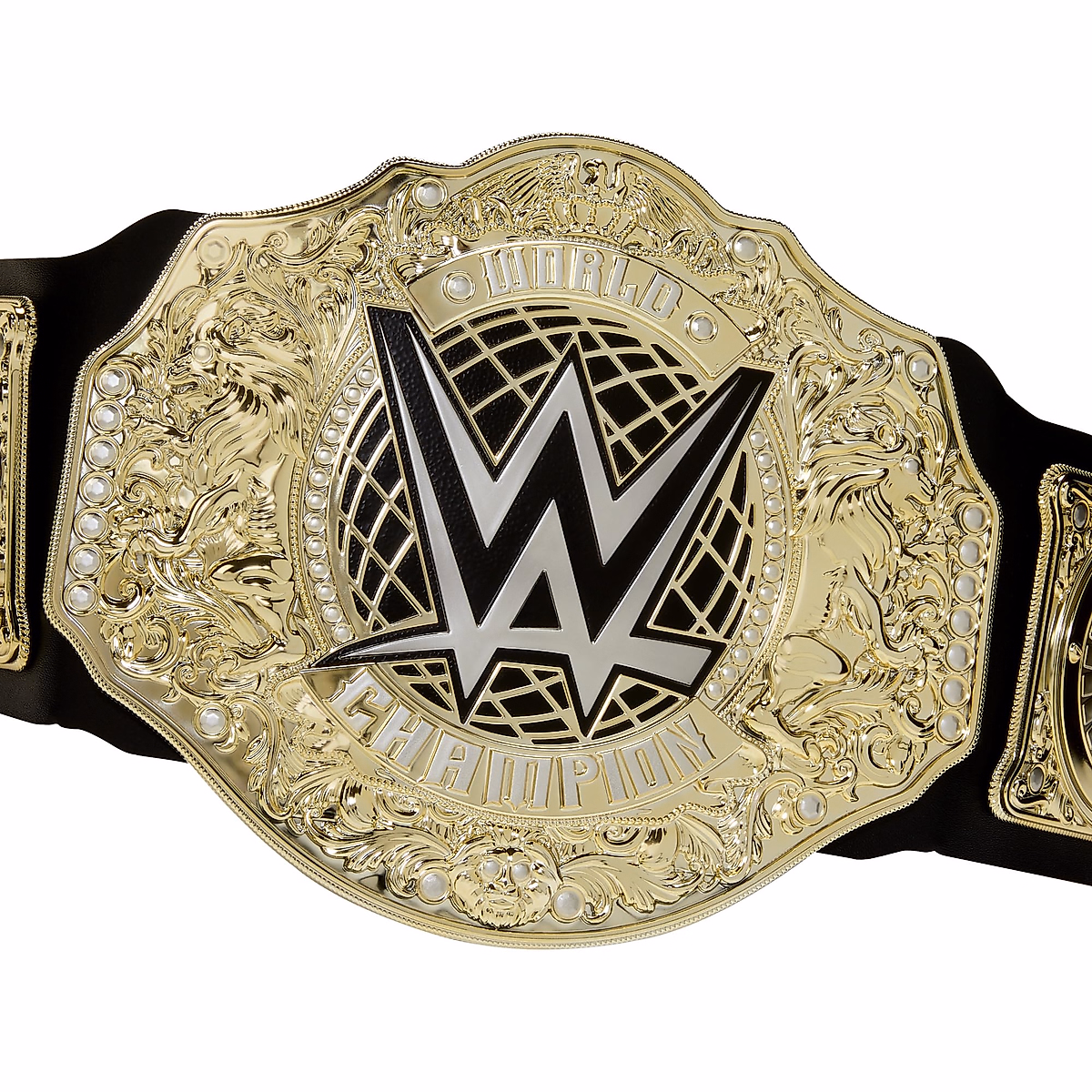 Mattel WWE Championship Title, World Heavyweight Championship Role-Play & Costume Piece, Leather-Like Belt 3+ Feet with One-Time Adjustment