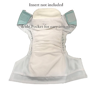 KaWaii Baby One Size Heavy Duty HD2 Cloth Diaper Shells, Reusable, Washable, Leakproof for babies 8-36 lbs - Pack of 6