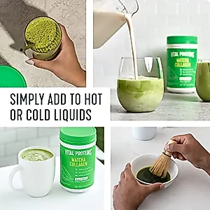 Vital Proteins Matcha Collagen Peptides Powder Supplement, Matcha Green Tea Powder, 12oz, Original Flavored