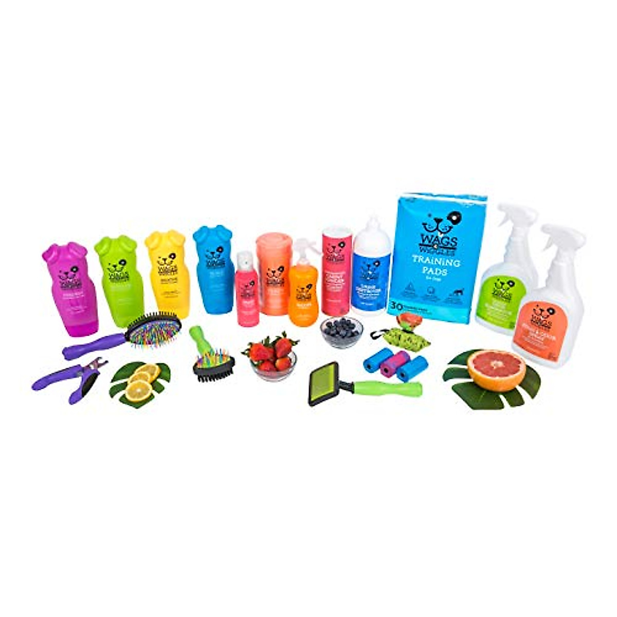 Wags & Wiggles Refresh Dog Deodorizing Spray in Zesty Grapefruit | Long Lasting Dog Grooming Deodorizer Spray | Easy to Use Deodorizing Spray for Dogs to Combat Smelly Dog Odors, 12 Ounces