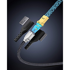 VESA Certified DisplayPort Cable 1.4, Maxonar 8K 4ft/1.2M DP Cable Cord (8K@60Hz, 4K@144Hz, 1080P@240Hz) Display Port HBR3 32.4Gbps, HDCP 2.2 for Odyssey G9 CHG90, PC, Laptop, TV Gaming Monitor - Grey