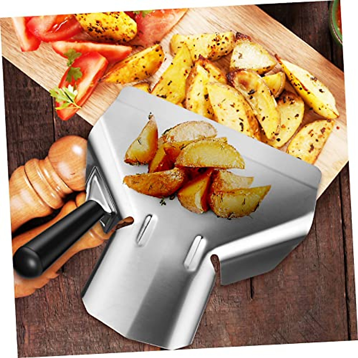 UPKOCH 2pcs Popcorn Shovel Stainless Steel Spoon Candy Popcorn Chip Popcorn Bagger Utility Scooper Stainless Steel Small Spoon Popcorn Machine Supplies Food Dispensing Tool Dry Food Scoop