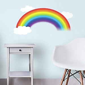 RoomMates RMK1629GM Over The Rainbow Peel and Stick Giant Wall Decal