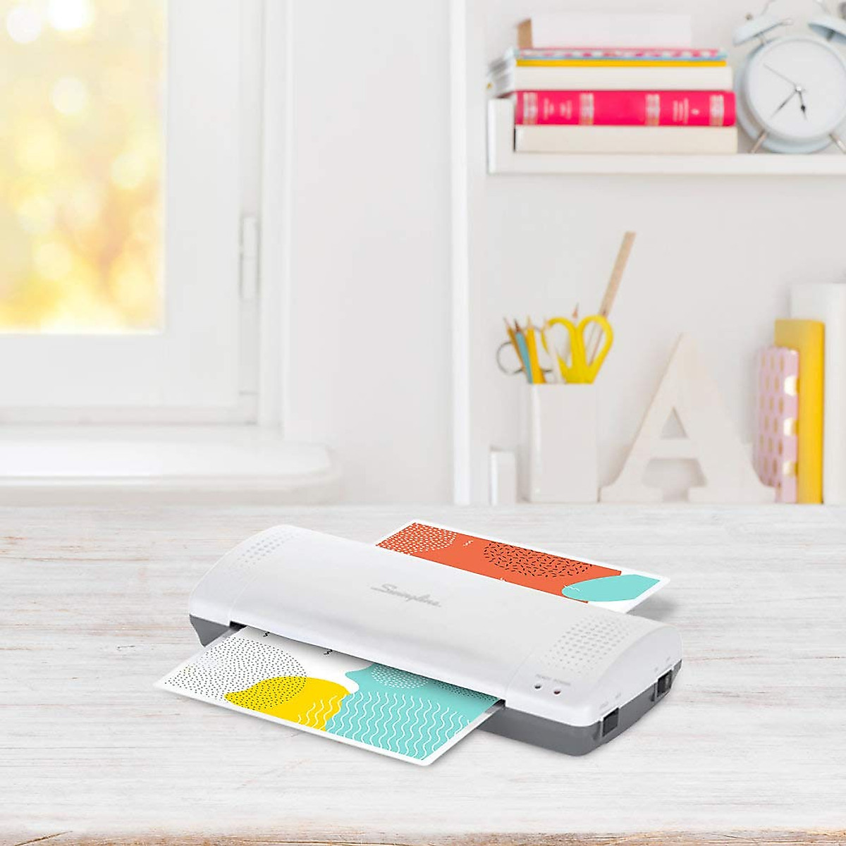 GBC Laminator, Thermal, Inspire Plus Lamination Machine, 9 Inches Max Width, Quick Warm-Up, Includes Laminating Pouches, White/Gray (1701857ECR)