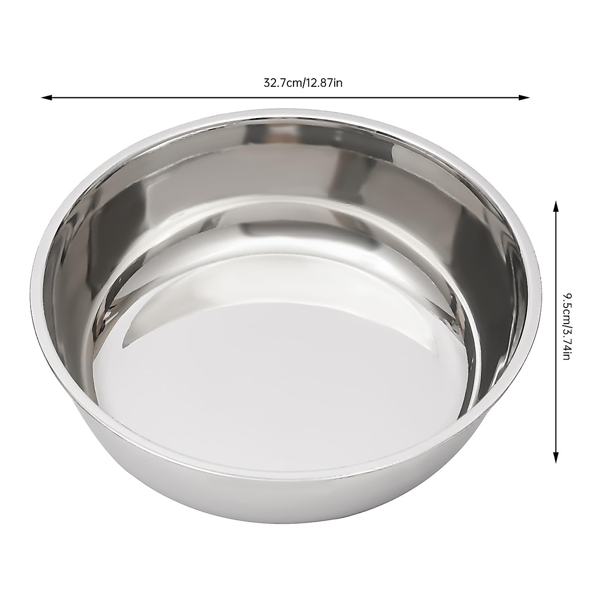 Chafing Dish Buffet Set Gold/Silver,4.5L Round Stainless Steel Chafing Dish Buffet Set Buffet Servers and Warmers Warming Tray for Kitchen Party Banquet (Silver)