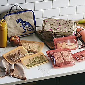 STASHER Rainbow Red Sandwich Reusable Bag, 1 EA