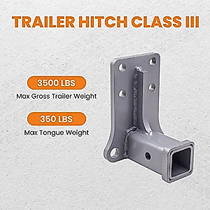 Class-3 Hitch 2" Receiver for Mercedes W163 ML-Class ML320 ML350 ML430 ML500 1998 1999 2000 2001 2002 2003 2004 2005 Trailer Hitch Class III