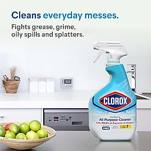 Clorox Disinfecting All-Purpose Cleaner 32 Oz and Disinfecting Bathroom Cleaner, Household Essentials, 30 Oz, Pack of 3