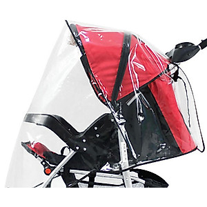 Multifunctional Universal Baby Stroller Rain Cover Wind Shield Waterproof White