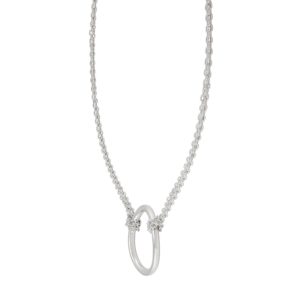Silpada 'Karma Central' Choker Pendant Necklace in Sterling Silver, 14" + 2"