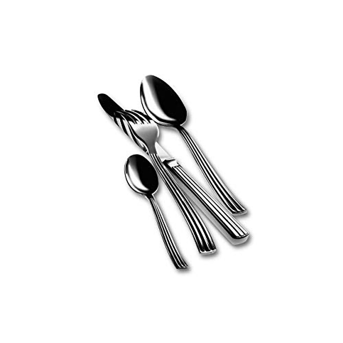 MEPRA 101922051 Sole 51-Piece Durable 18/10 Stainless Steel European Style Flatware Cutlery Set for Fine Dining, Dishwasher Safe, Service for 12