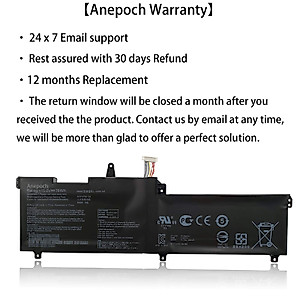 Anepoch C41N1541 Laptop Battery Replacement for Asus ROG Strix GL702 GL702V GL702VS GL702VT GL702VM GL702VM1A Series 0B200-02070000 4ICP4/59/13 15.2V 76Wh 4840mAh