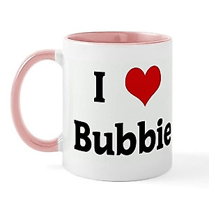 CafePress I Love Bubbie Mug Ceramic Coffee Mug, Tea Cup 11 oz