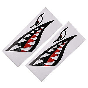 Kayak Accessories,Shark Teeth Sticker,Shark Teeth Mouth Decal Stickers,Flying Decals Shark Teeth Stickers for Kayak Canoe Dinghy Decals Waterproof Funny Boat Stickers and Decals