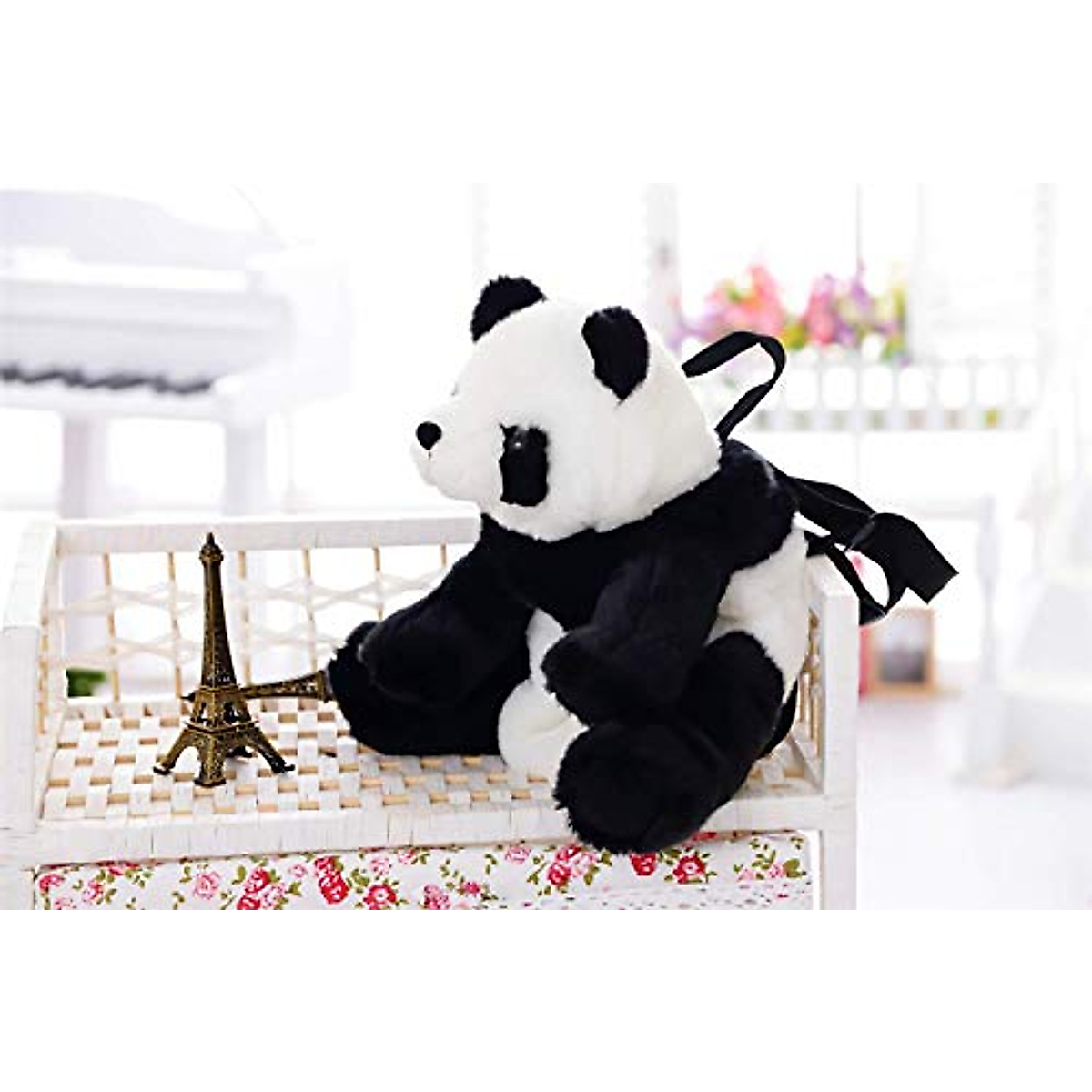 zgyad Large Children Panda Furry Shoulder Pack 17 inches zgyad020064017561