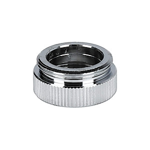 Danco 10526 Female/Male Faucet Aerator Adapter, 55/64"-27M x 13/16"-27F Female, Chrome