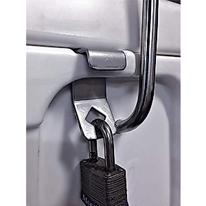 Cooler Lock Bracket Fits Yeti Roadie 20 and RTIC 20, Stainless Steel, Silver, Cooler Mount
