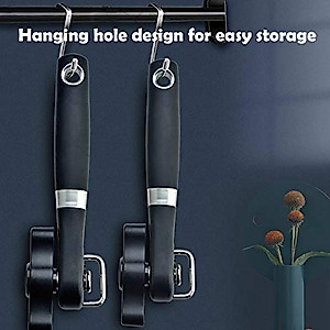 Can Opener Smooth Edge Manual, Can Opener Handheld, No Sharp Edges With Soft Grips, Food Grade Stainless Steel Cutting Can Opener, Professional Ergonomic Can Opener for Kitchen & Restaurant