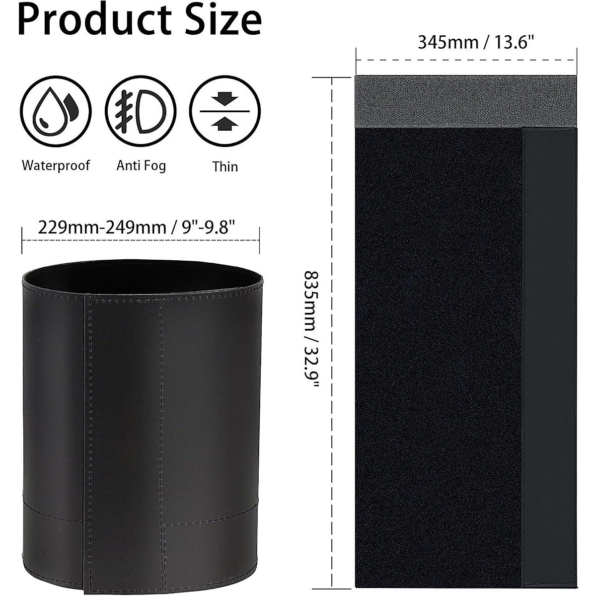 Astromania Flexible Dew Shield for Telescope Front Outer Diameter with 229-249mm Diameter - Keep Dew Away and Gives You Clear observing for The Entire Night