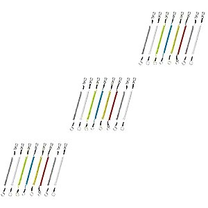 BESPORTBLE 24 Pcs Fishing Kayaks Fishing Gadgets Wire Fishing Tools Fishing Tether Kayak Tether Coiled Lanyard Security Gear Tools Plastic Key Rings Retractable Elastic Ropes Marine Miss Rope