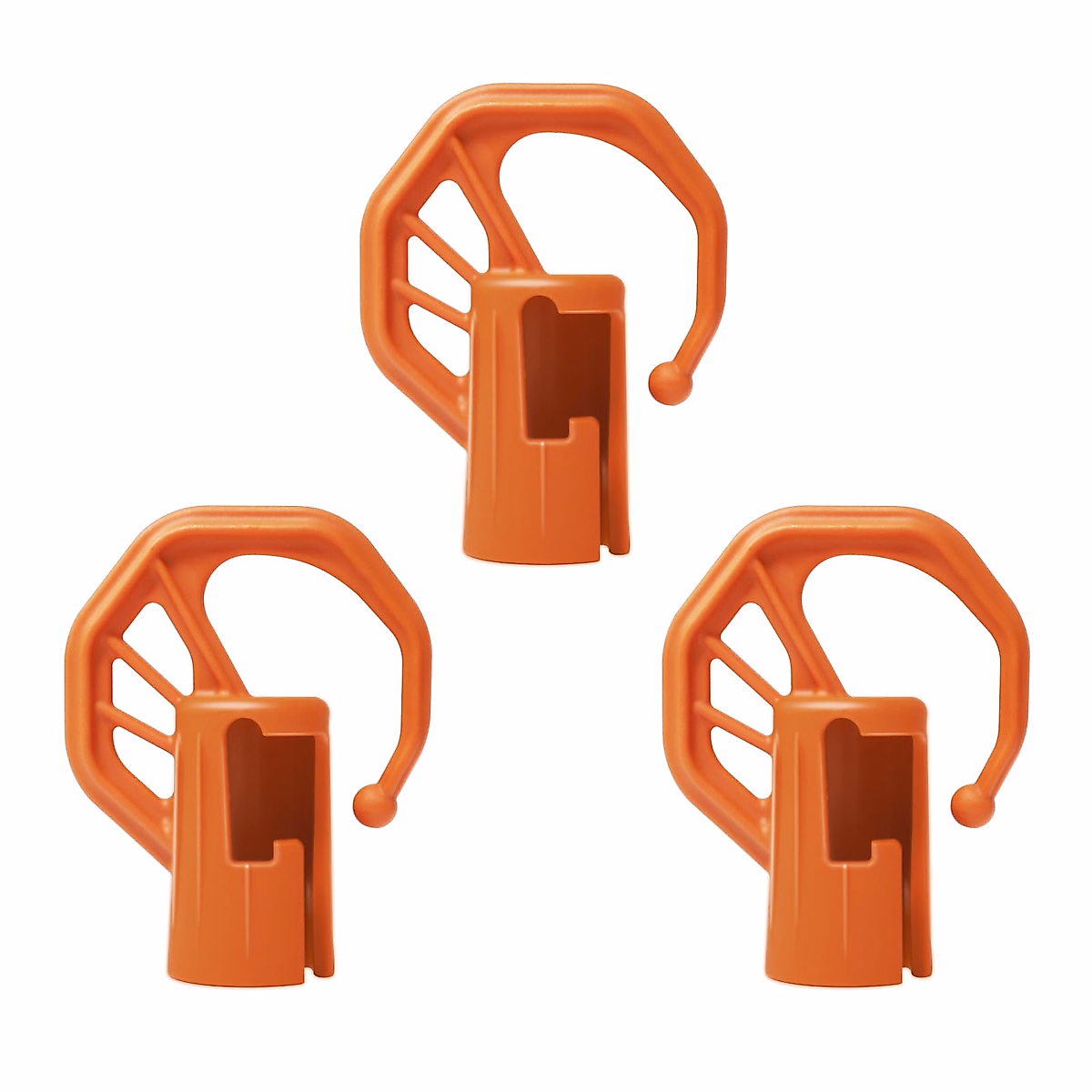 FLEXI RODS 3 Pack Heavy Duty Garage Storage Hooks Shed Hooks Suit for Stihl Kombi Attachments, Power Tool Holder Organizer Hangers for Grass Trimmer, Hedge Trimmer, Garage Wall, Garage Trimmer