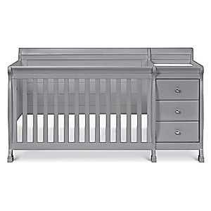 DaVinci Kalani 4-in-1 Convertibe Crib and Changer Combo in Gray