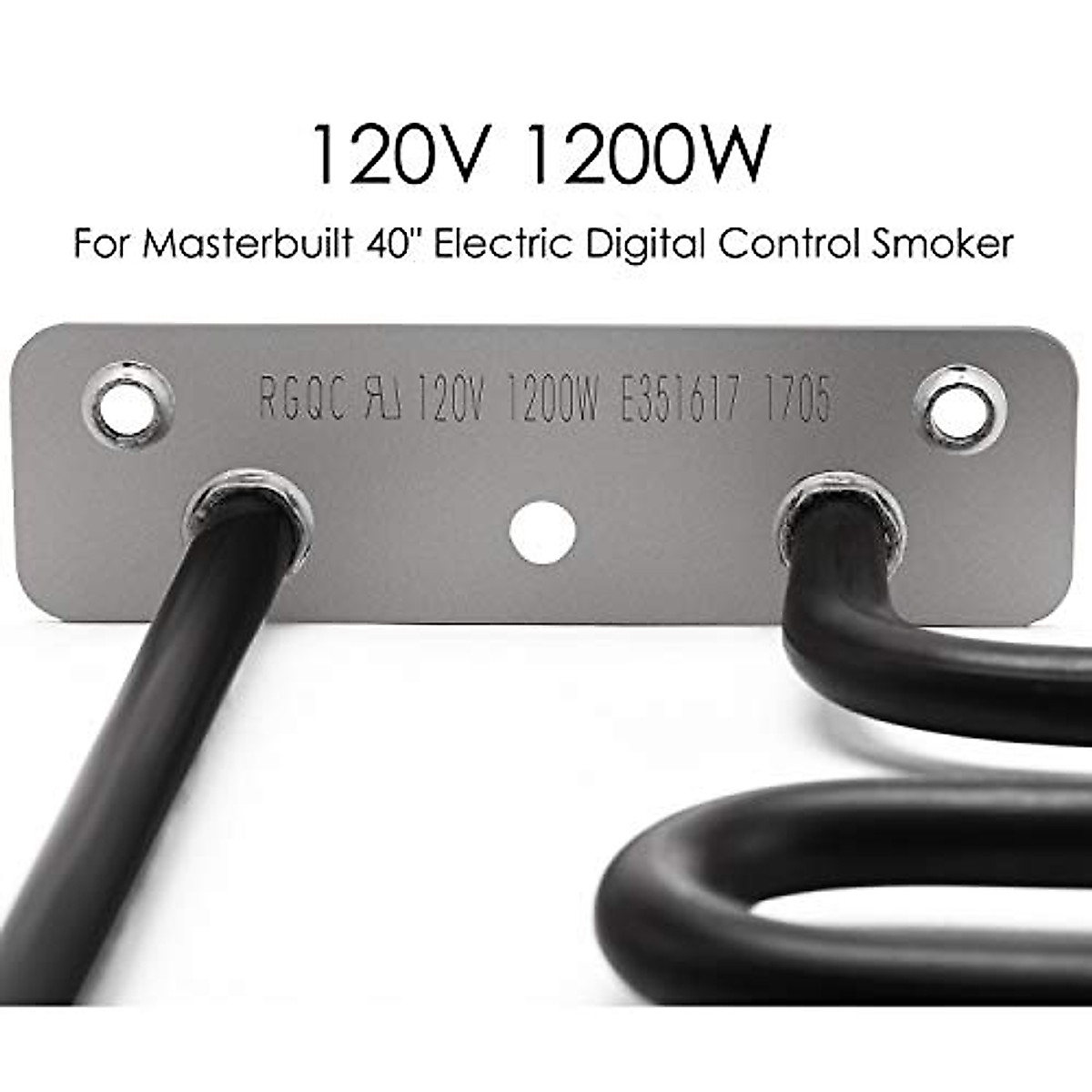 WADEO Electric Smoker and Grill Heating Element Replacement Part for Masterbuilt Heating Element 40" Electric Digital Control Smoker, 1200 Watts