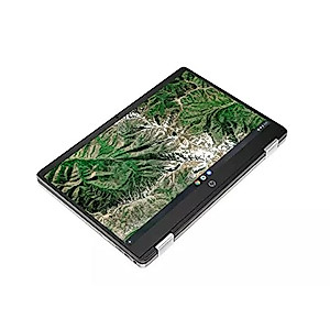 HP Chromebook x360 14-inch HD Touchscreen, 64GB eMMC, Intel Celeron N4020 2-in-1 Laptop (4GB RAM, USB-C, Wi-Fi, Webcam, SD Card Reader, Chrome OS) Silver, 14a-ca0036tg, Natural 14-14.99 inches