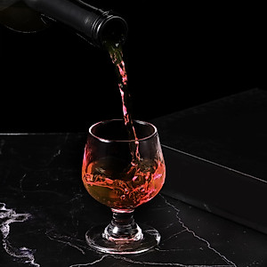 Cute Shot Glasses Mini Glass Snifters Cognac 1.7 oz Glasses Brandy Snifter Mini Wine Glasses Glass Dinnerware Set for Whiskey Juice Vodka Sherry Champagne Brandy Wine Party Supplies (48 Pieces)