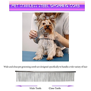 Grooming Kit for Dogs at Home, Fcysy Hair Scissors Thinning Shears Set for Dog Cat Pet Grooming, Curved Grooming Scissors Cat Trimming Scissors Tijeras para Cortar Pelo De Perros, Pet Grooming Tools