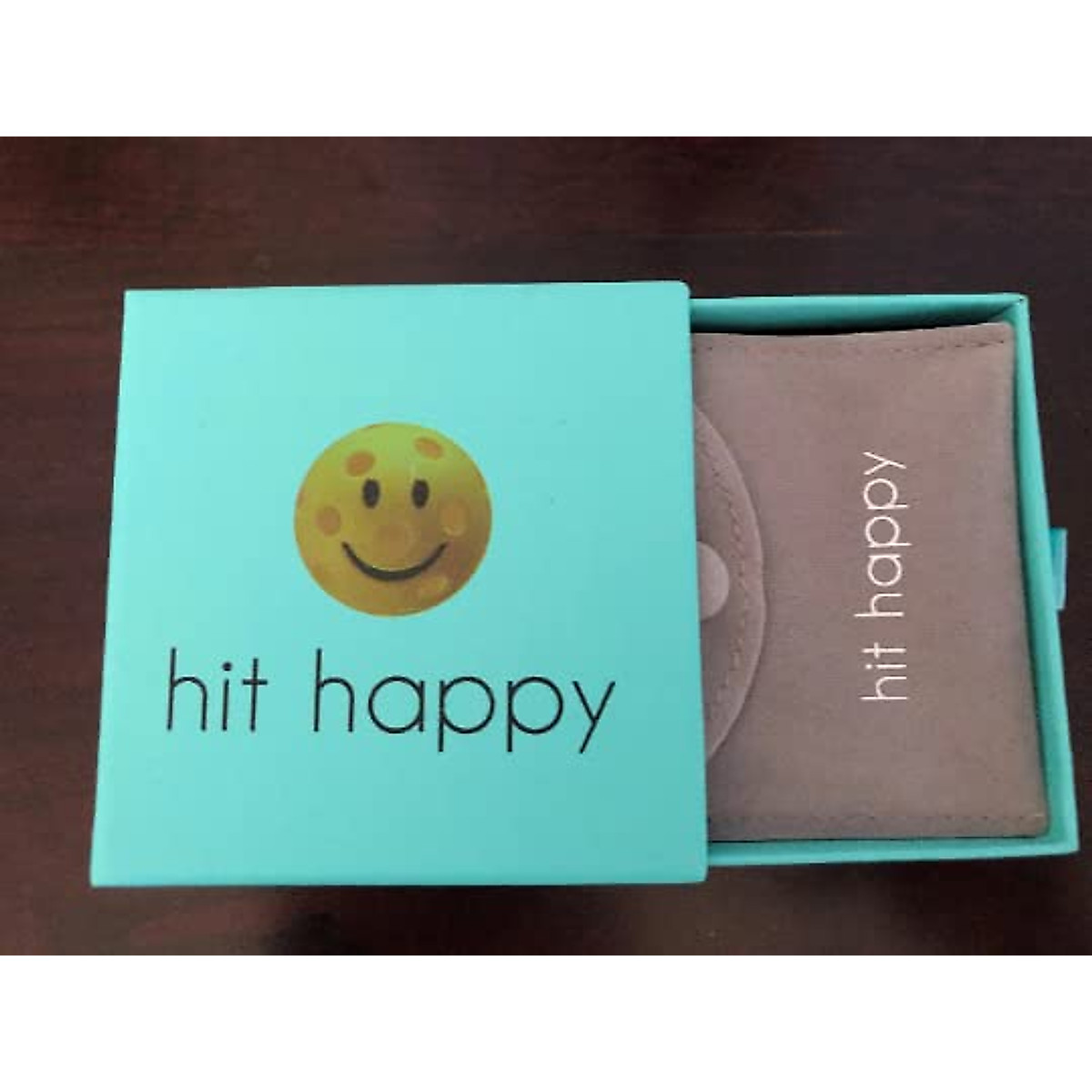 Hit Happy Sleek Pickleball Pendant Necklace (Black)