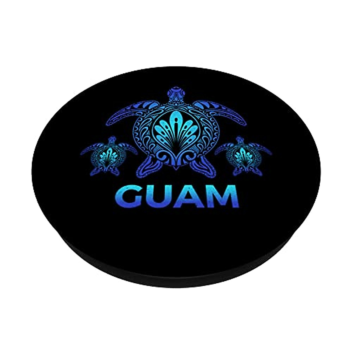 Vintage Guam Ocean Blue Sea Turtle Souvenirs PopSockets Swappable PopGrip