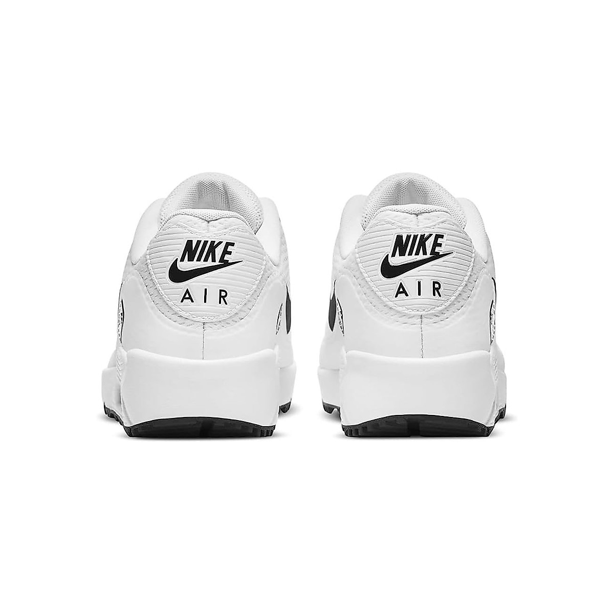 Nike Men's Air Max 90 G Spikeless Golf Shoes, White/Black, 11