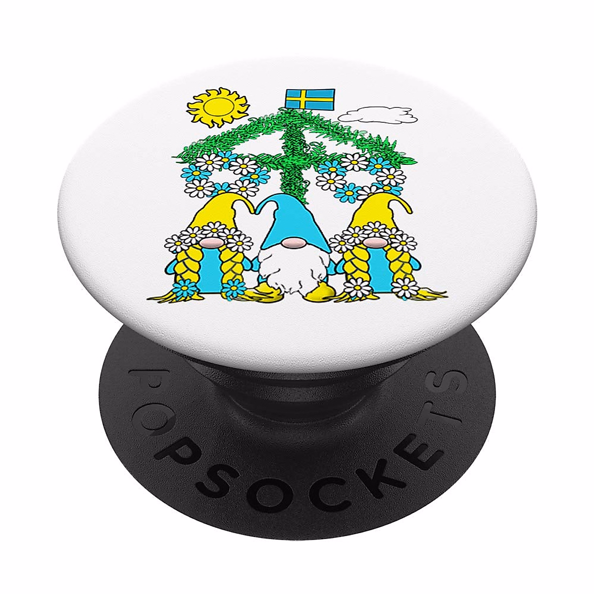 Midsummer Gnomes Tomte Nisse Maypole Midsommar Festival PopSockets Swappable PopGrip